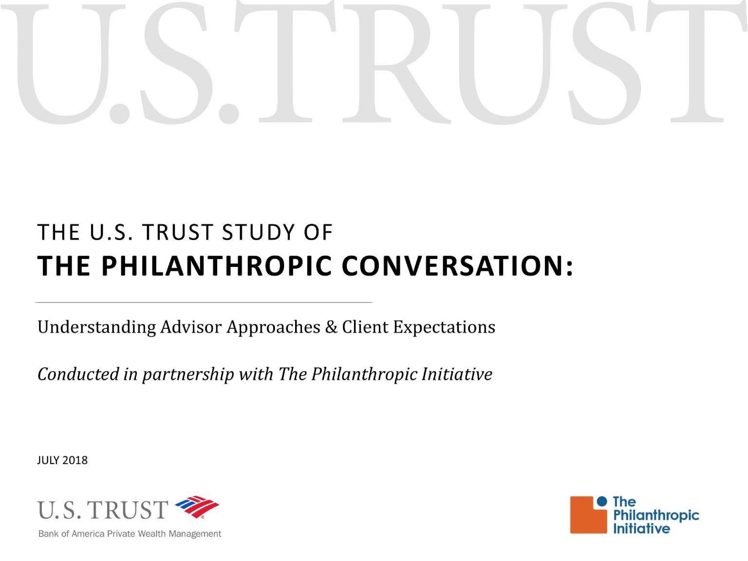2018 TPI/U.S. Trust Study of The Philanthropic Conversation - Full ...